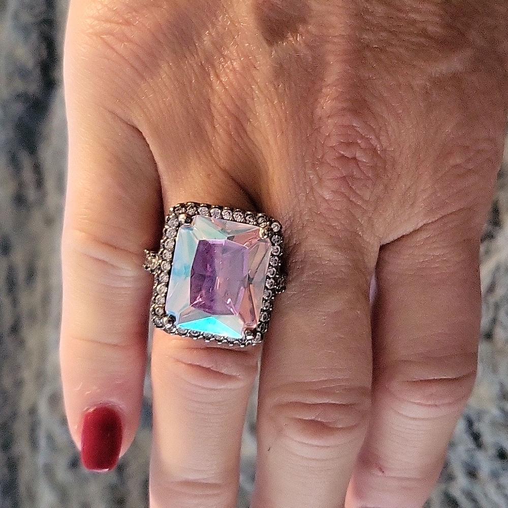 925 Over 18k Gold Seta Ring - Gem